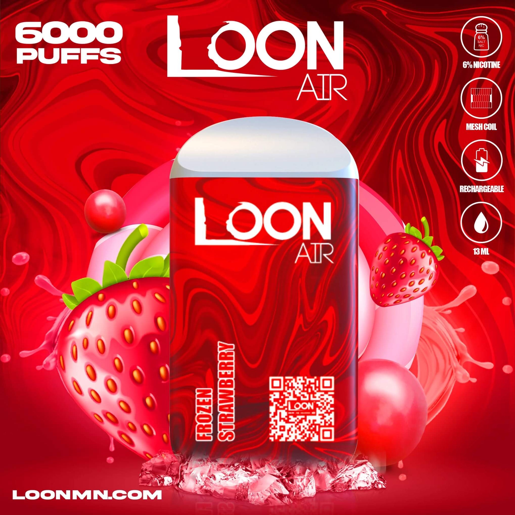 LOON AIR 6000 PUFF DISPOSABLE - 10PK - MN Tax Paid — Dripco Wholesale